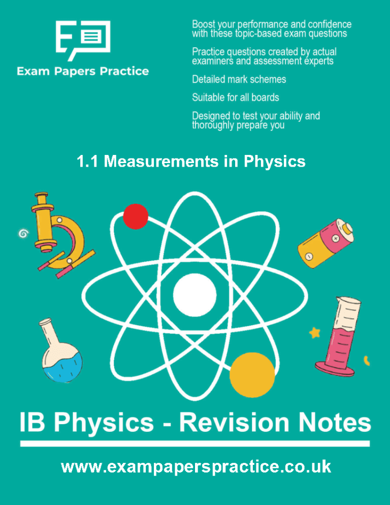 DP IB Physics SL Revision Notes Exam Papers Practice For GCSE, IGCSE, AS, A Level and IB