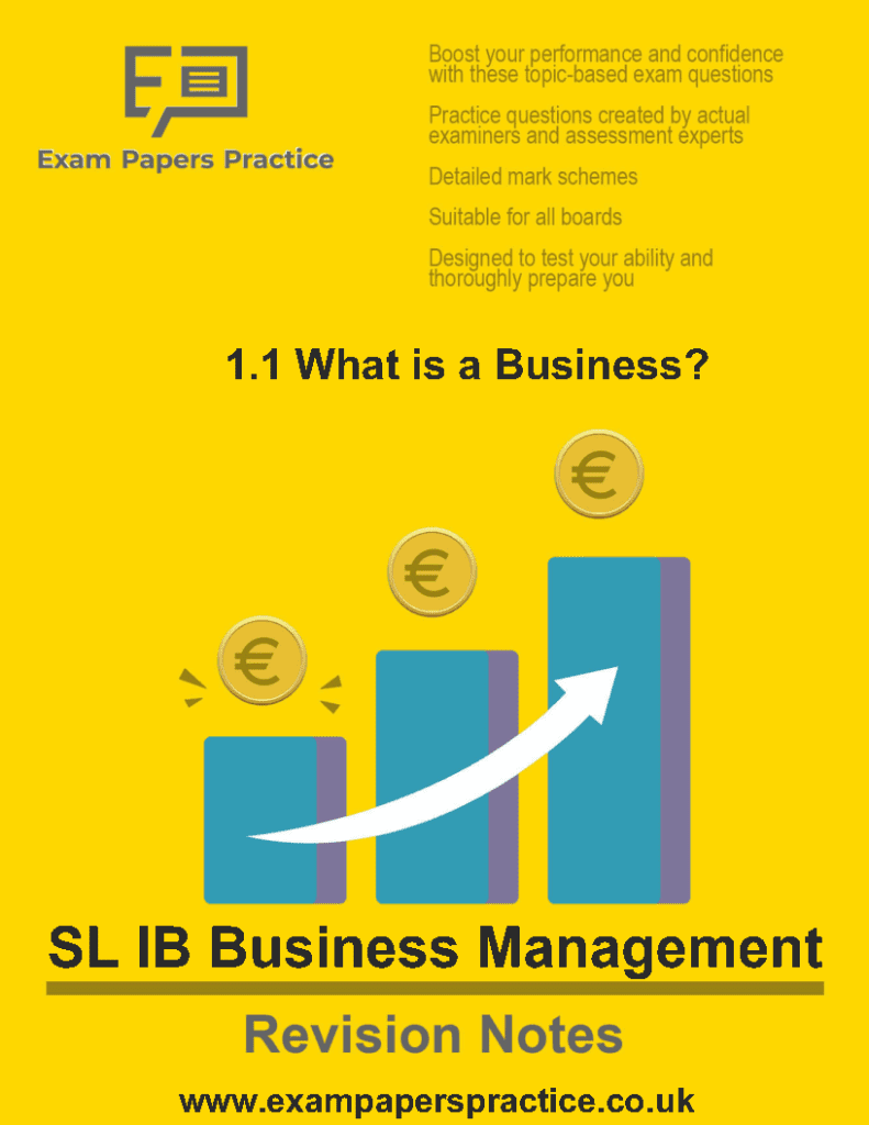 SL IB Business Management Revision Notes | Exam Papers Practice For ...