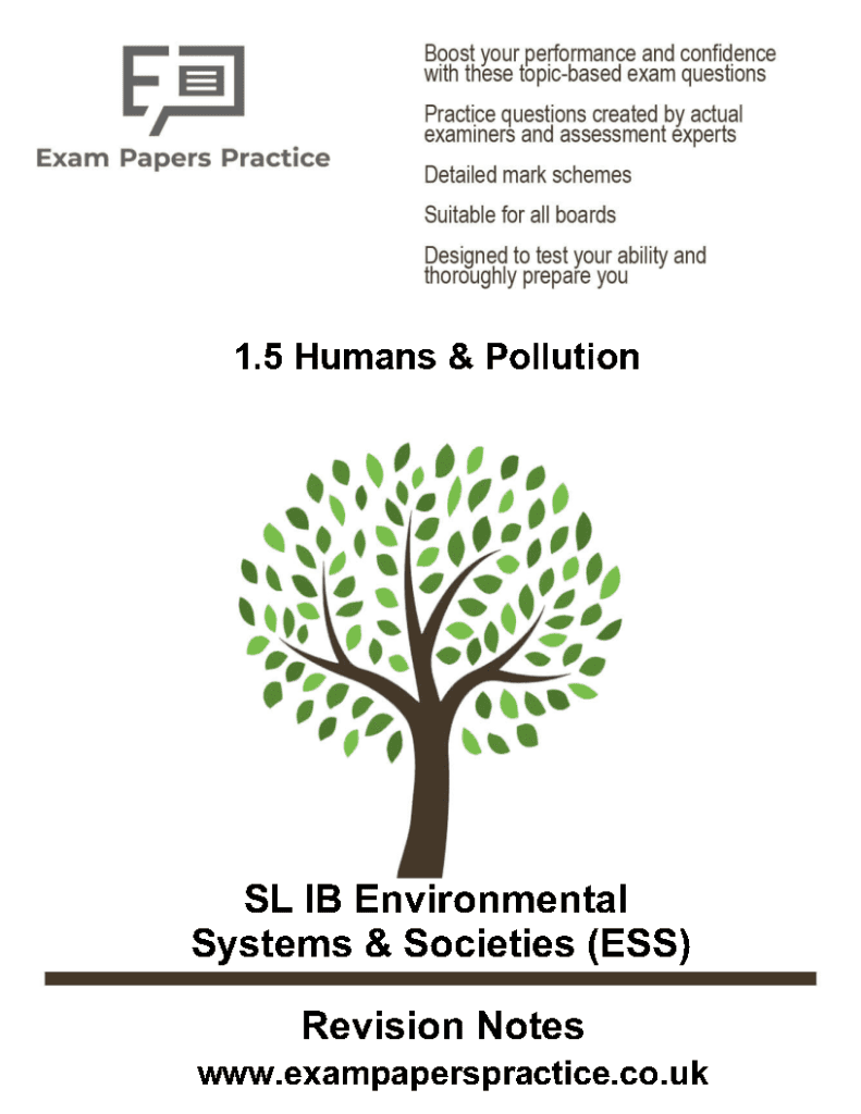 SL IB ESS Revision Notes | Exam Papers Practice For GCSE, IGCSE, AS, A ...