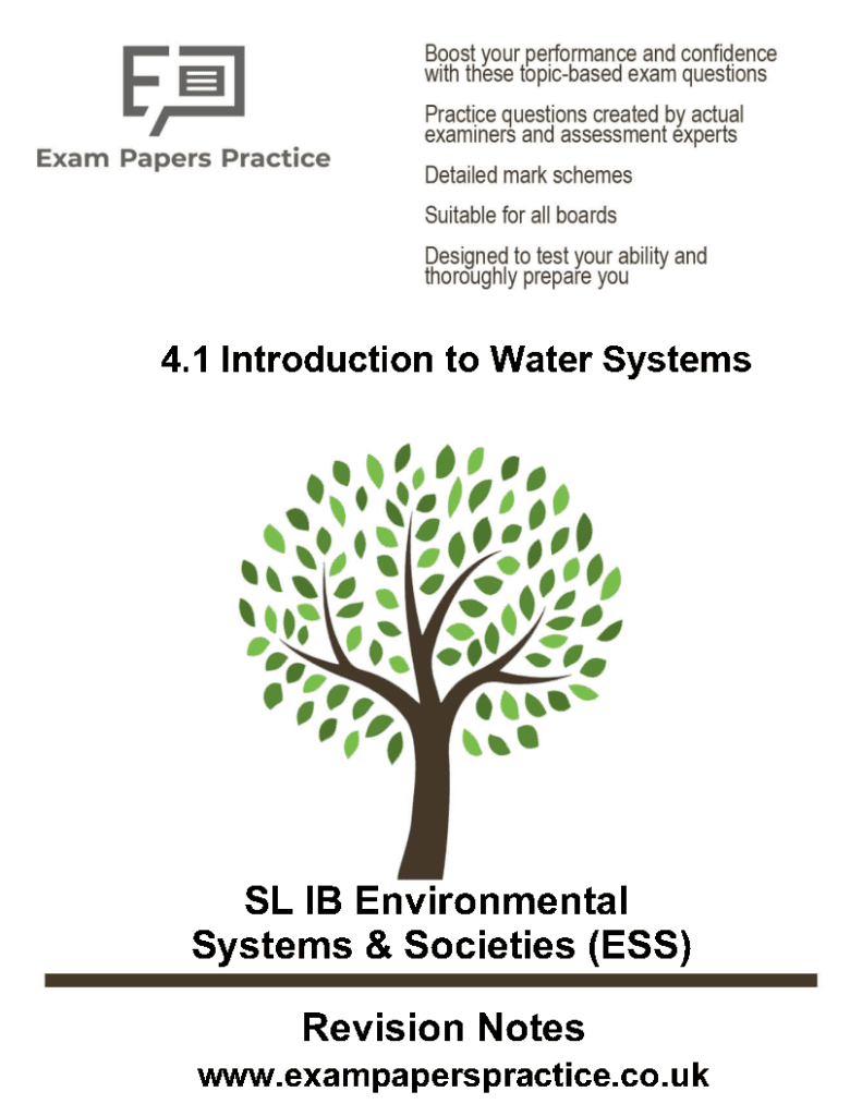 SL IB ESS Revision Notes | Exam Papers Practice For GCSE, IGCSE, AS, A ...