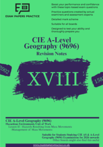 CIE A-Level Geography (9696) Revision Notes