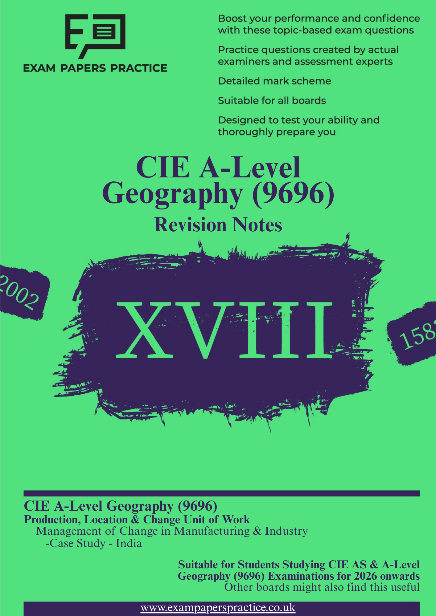 CIE A-Level Geography (9696) Revision Notes
