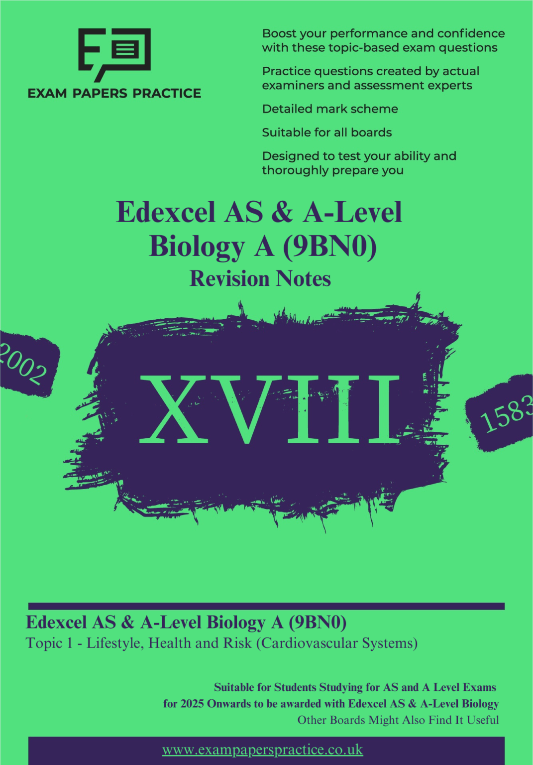 Edexcel AS Level Biology AS (9BN0) Revision Notes