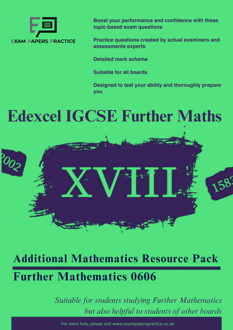 Edexcel IGCSE Further Maths