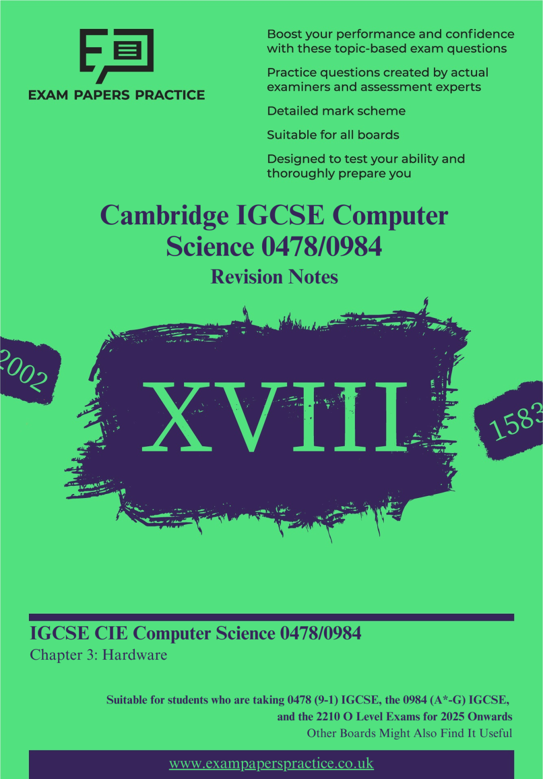 IGCSE CIE Computer Science Short Revision Notes