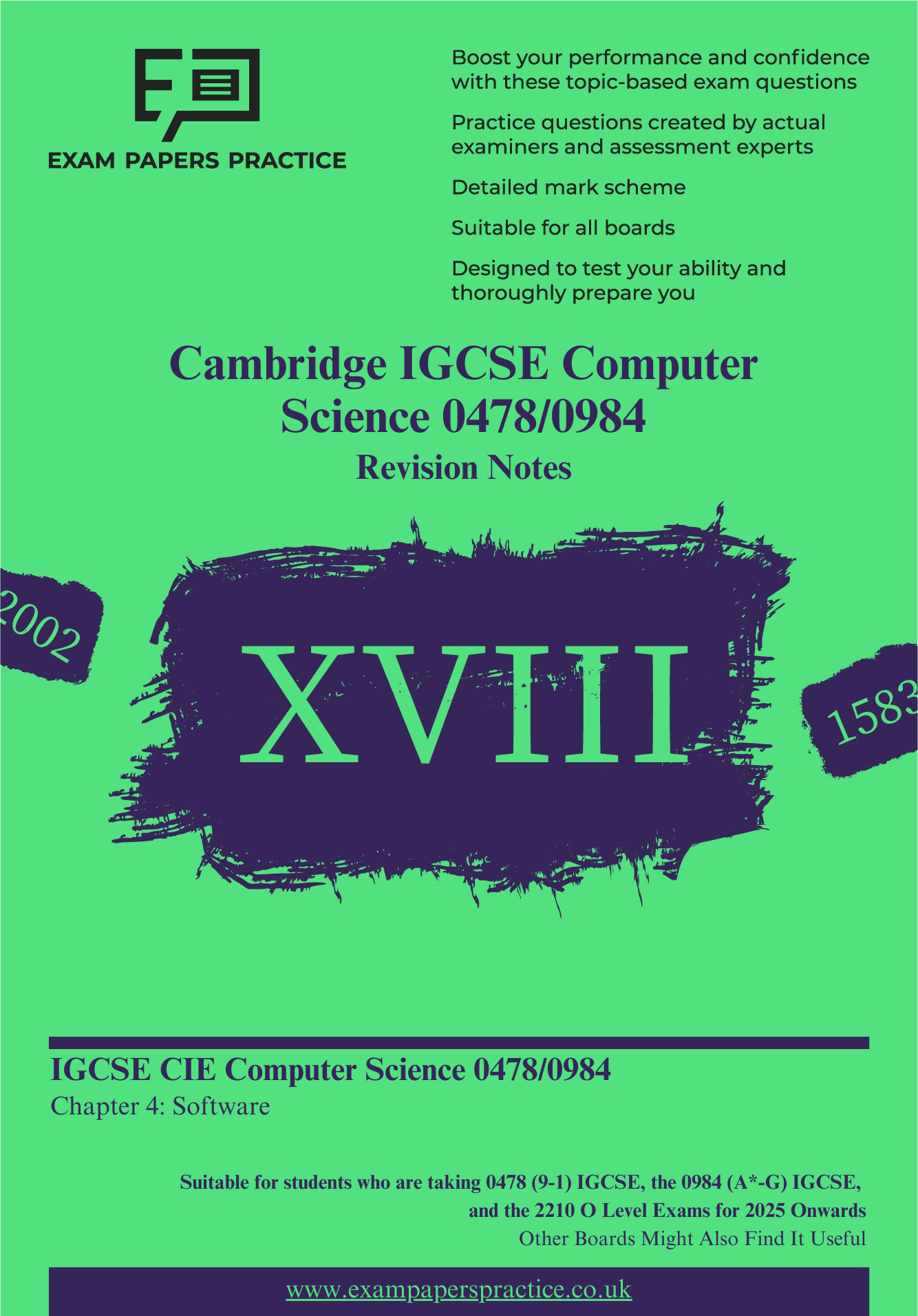 IGCSE CIE Computer Science Short Revision Notes