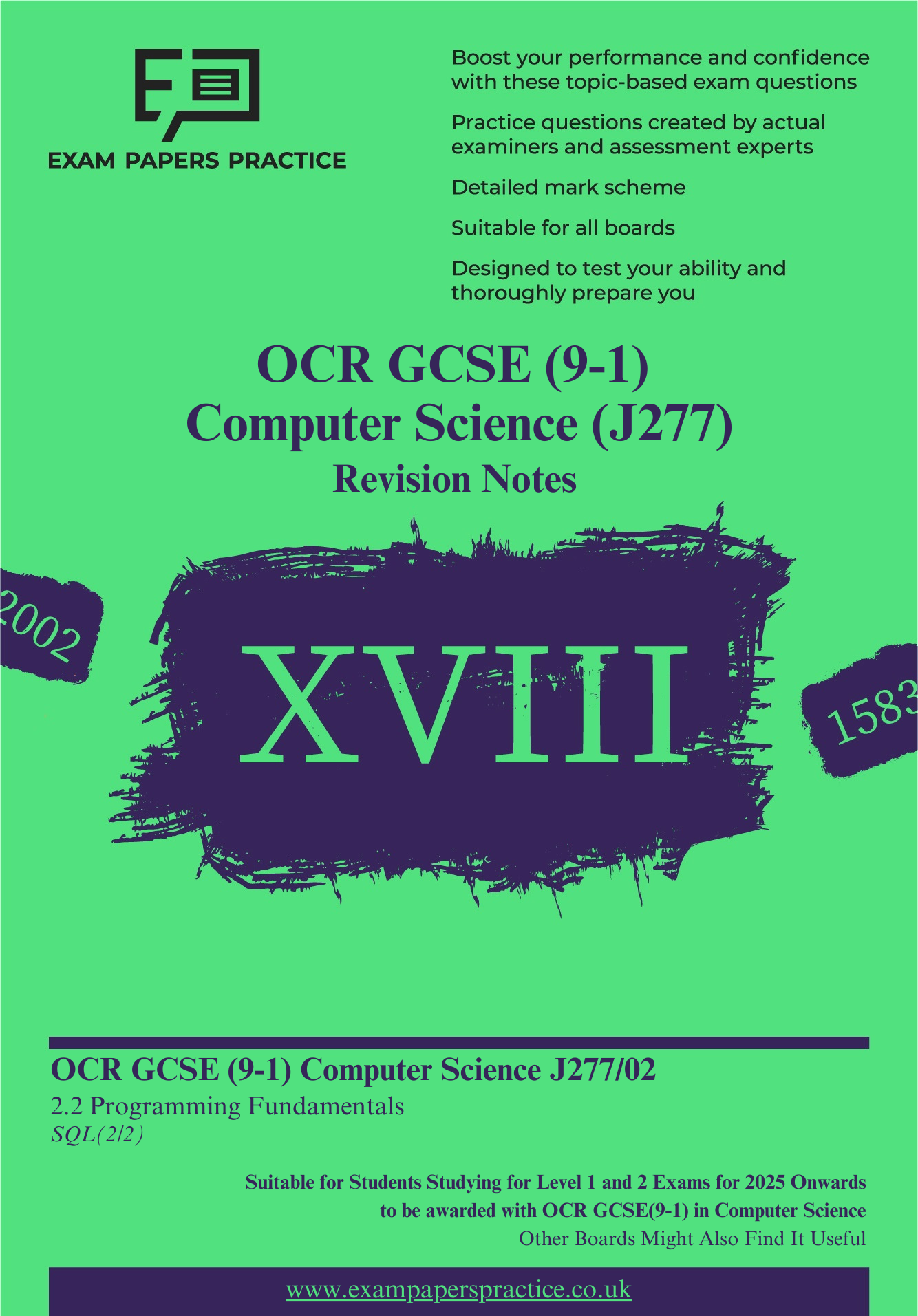 GCSE OCR (9-1) Computer Science Revision Notes