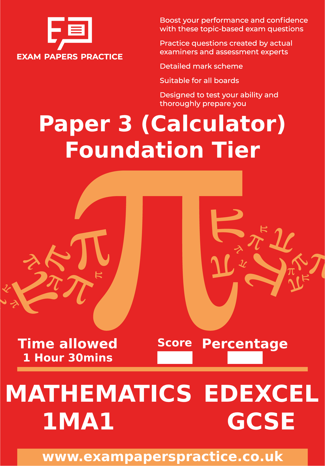 Edexcel GCSE Mathematics (1MA1) Practice Papers
