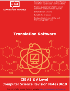 A-Level CIE Computer Science (9618) Revision Notes