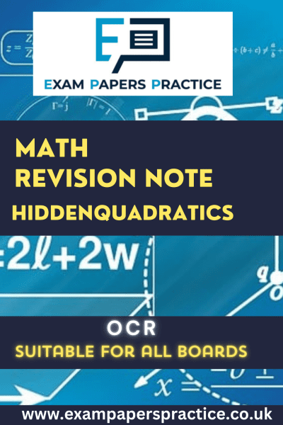 A LEVEL OCR Maths Revision Notes | Exam Papers Practice For GCSE, IGCSE ...
